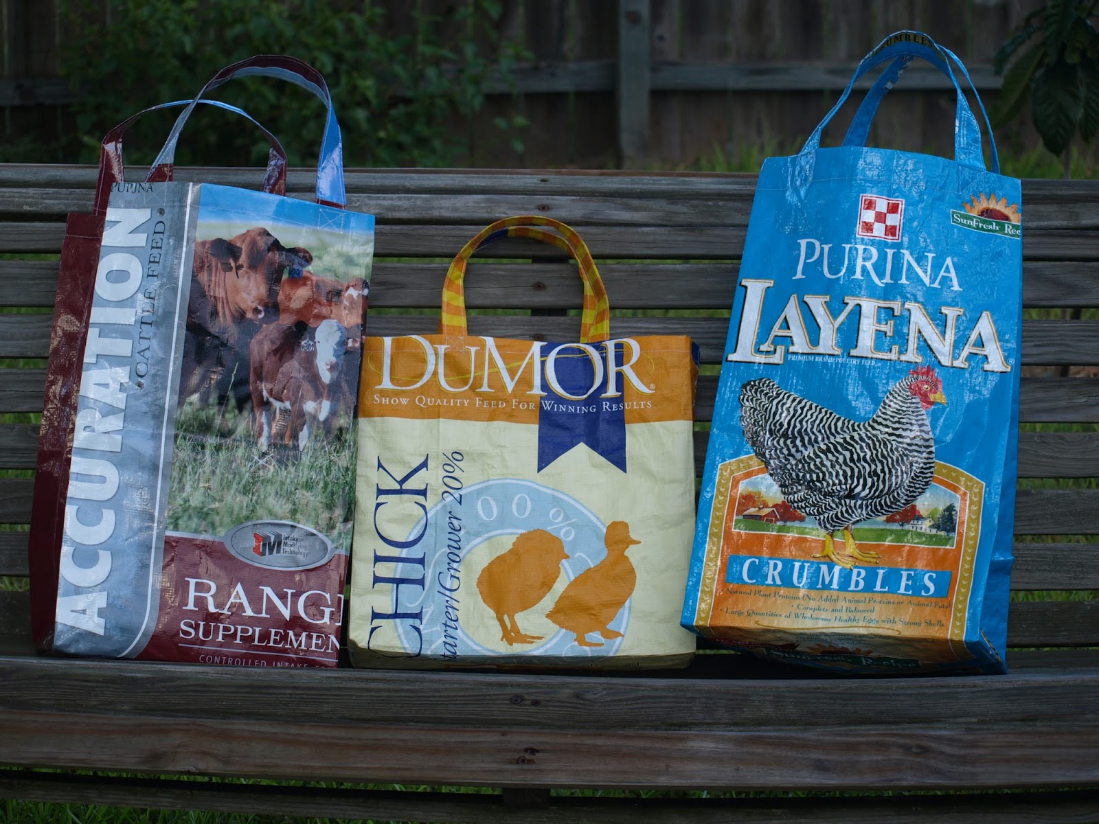 Cackleberry Cottage: Feed bags to tote bags