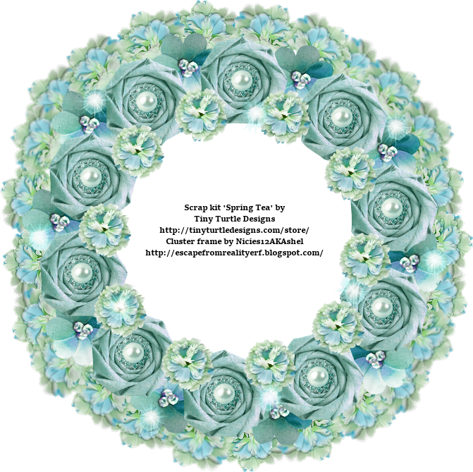 Escape From Reality Blog: FTU Cluster Frames "Spring Tea"