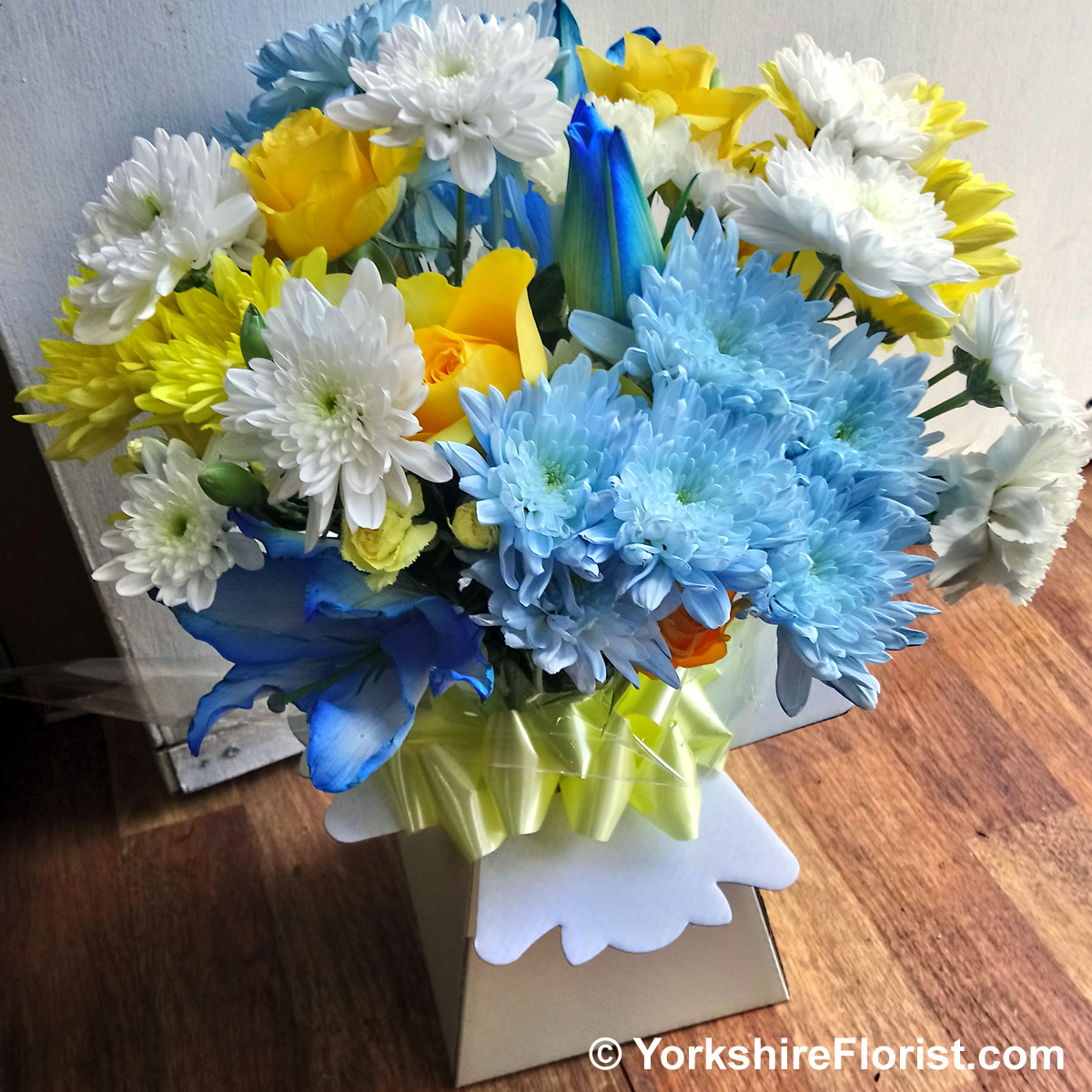 Yorkshire Florist: Baby Boy Boxed Bouquet