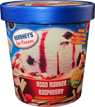 On Second Scoop: Ice Cream Reviews: Hershey's Roadrunner Raspberry Ice ...