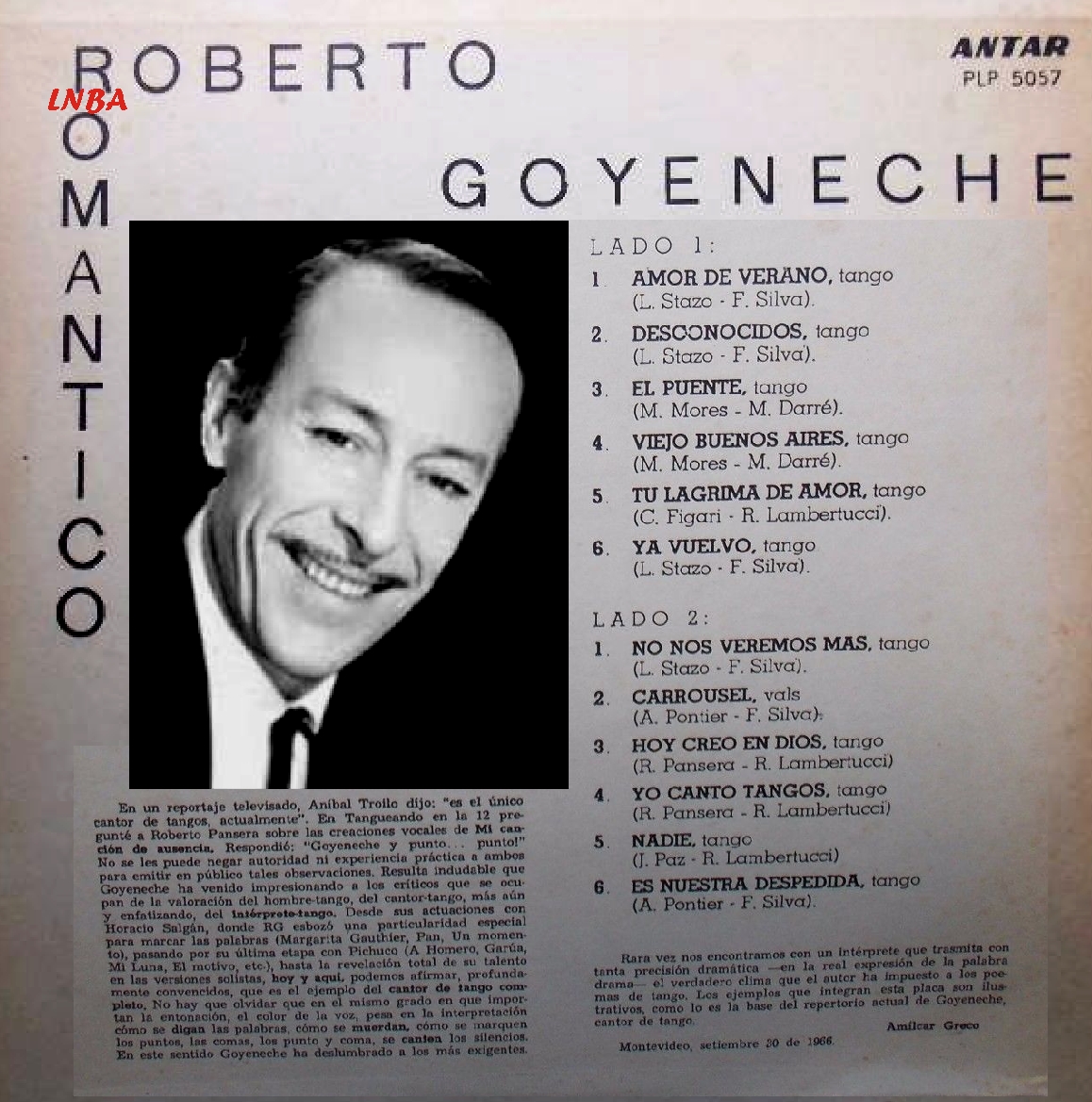La nova Botica del Aleman.: Tango - Roberto Goyeneche - Romántico ...
