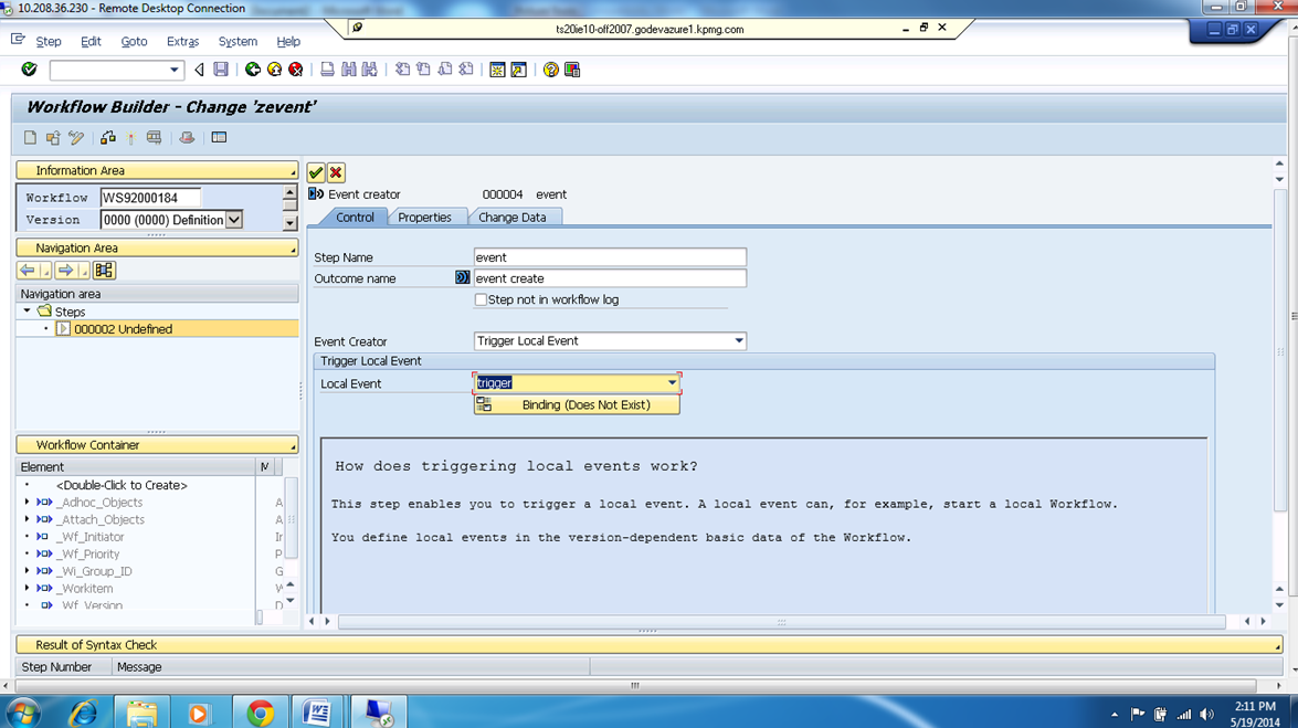An SAP Consultant: SAP Workflow - Local Workflow Step type and Event ...