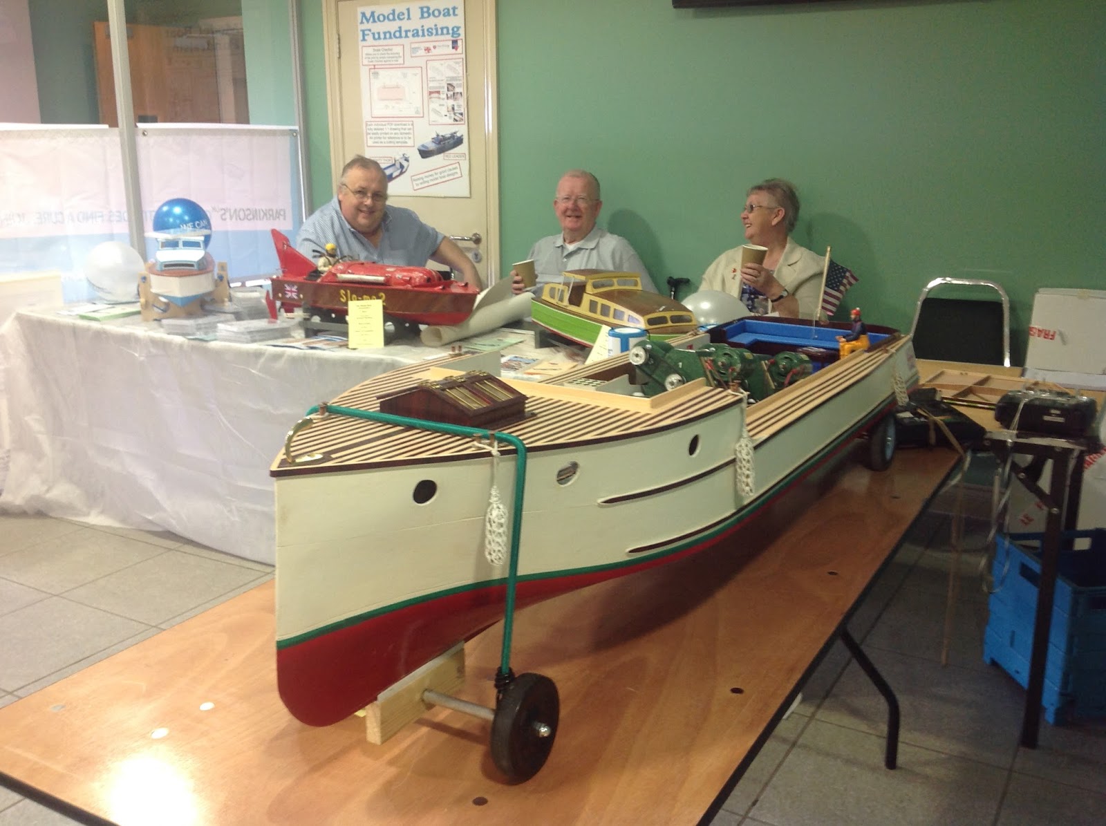 Etherow Model Boat club: Bob Abell, News at Ten, Haydock Model Boat Show