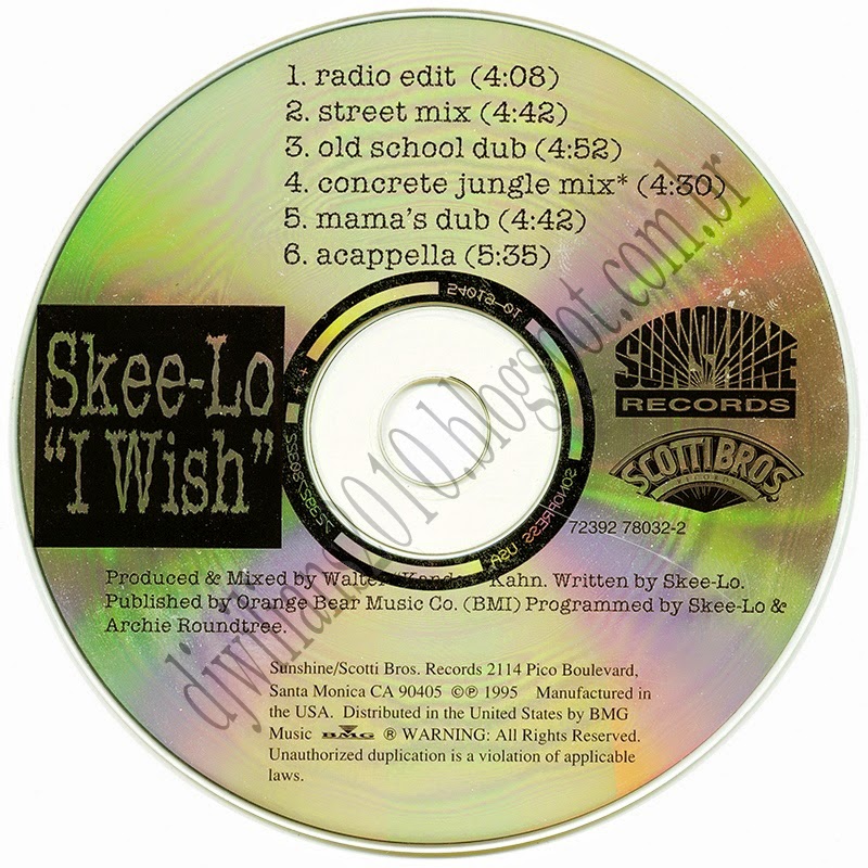CDS___SINGLES____COLECTION________________ : Skee-Lo - I Wish-(CD Single)-1995