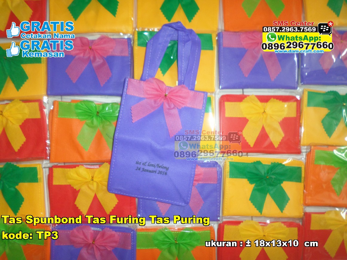 Tas Spunbond / Tas Puring (TP3) | Souvenir Pernikahan