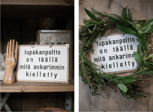 Diagnoosi:sisustusmania: Pieni kylttikauppa