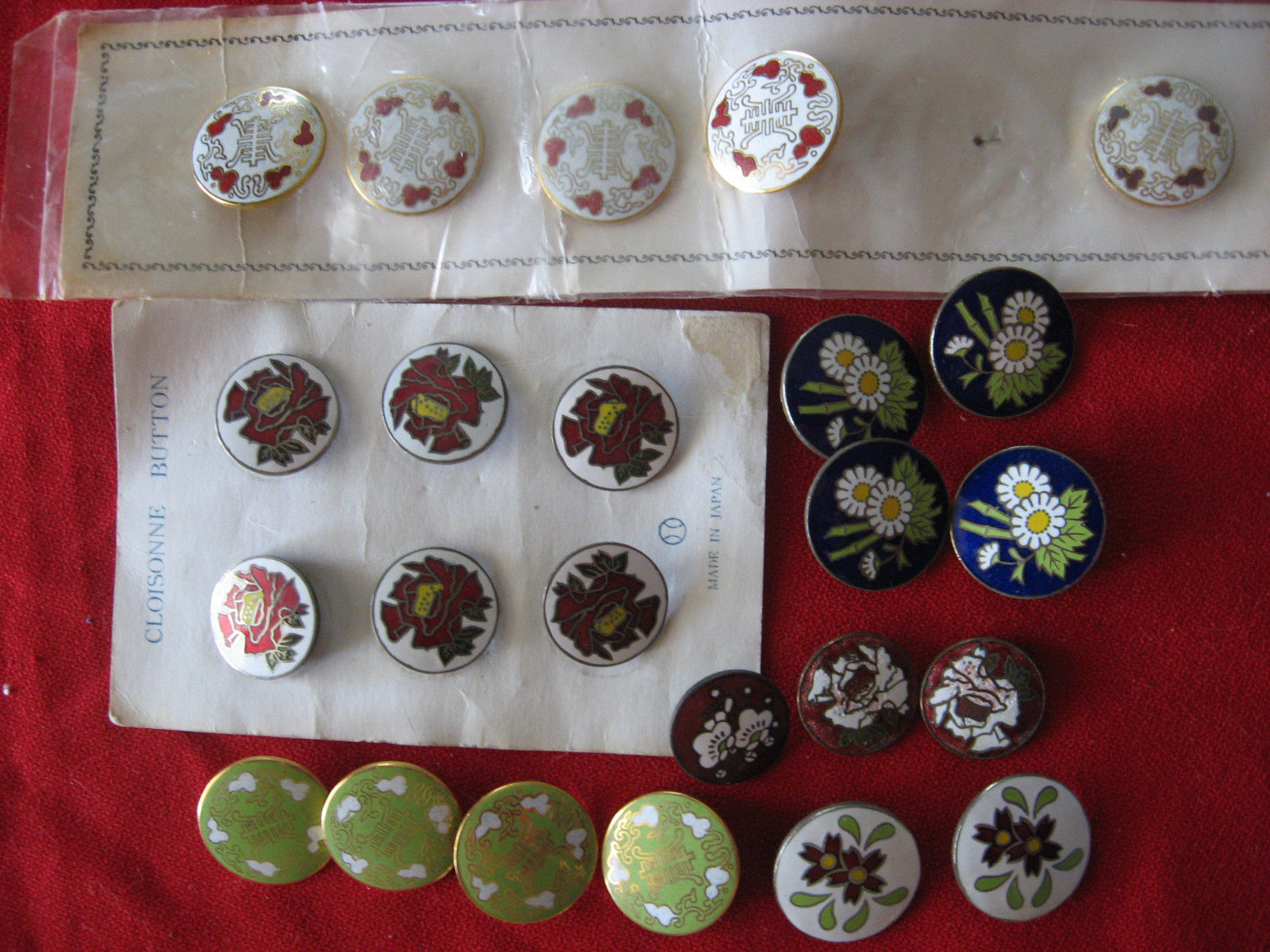 Beadiste: Puzzling Evidence - Japanese Inaba Cloisonne Buttons