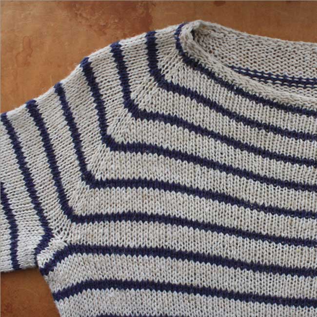 Green Apple a Day: FO: Simple Striped Sweater for Me