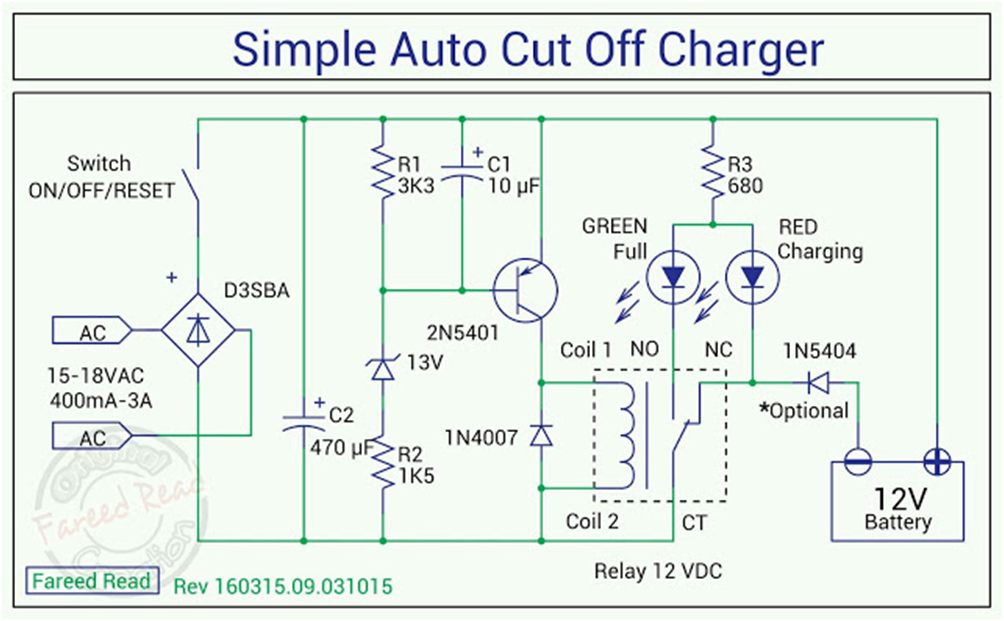 Charger otomatis untuk aki motor atau aki mobil - Auto cut off charger ...
