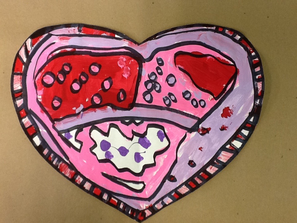 An Art Room Filled With Fauves!: Pop Art Hearts