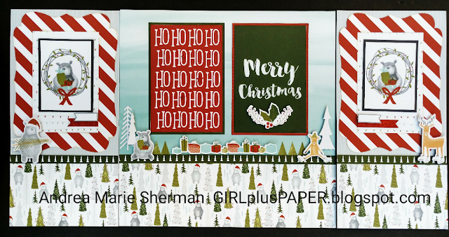 GIRLplusPAPER: Beary Christmas Flip Flap Layout