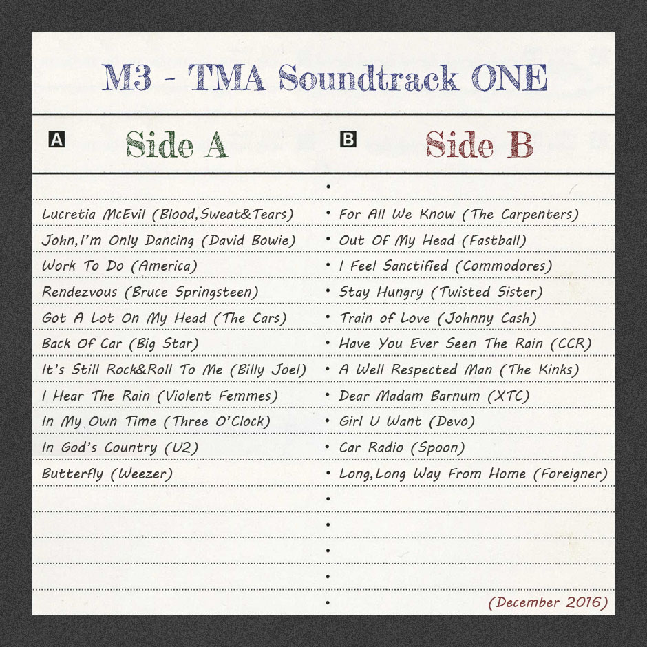 Fast-Forward Rewind: The Mixtape Project: Mixtape 3 - TMA Soundtrack ONE
