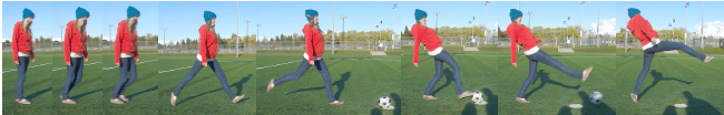 Biomechanics of a soccer penalty kick