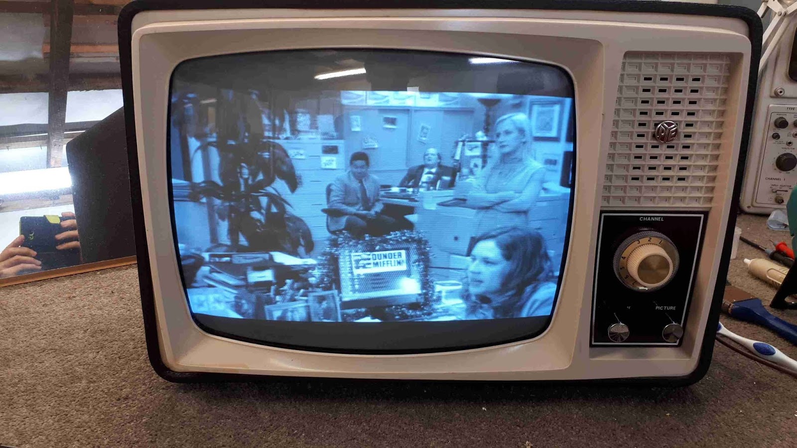 NZ Vintage Television: Pye T25Y 16" Portable TV - Updated 24/5/2019