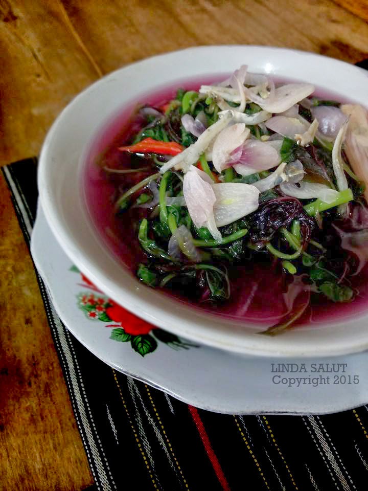 DAPUR BUNDA INONG: Sayur Bayam Merah Rebus