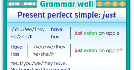 Inglés Quinto Liceo: Just en Presente Perfecto