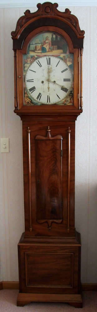 The Lothians: An 1860's Scottish Grandfather Clock by James Peat, Carluke