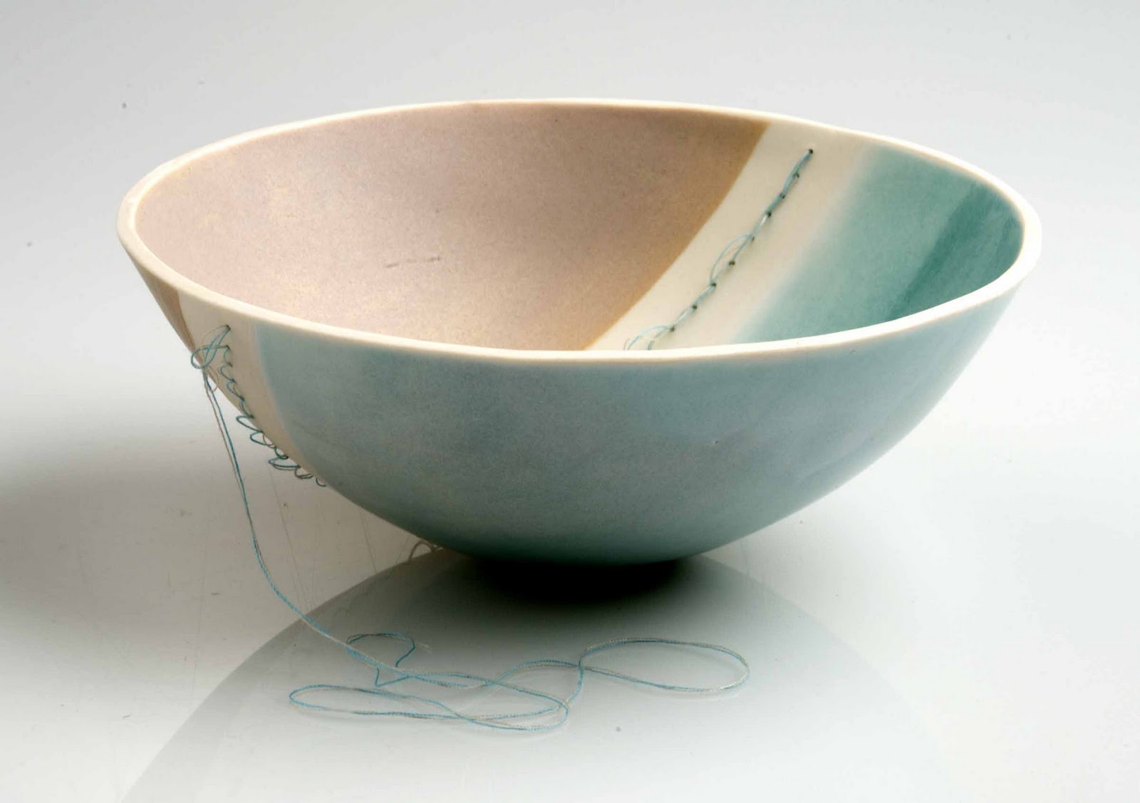 Designers Marketplace: Interview 9: Cath Ball. Porcelain Stitched Ceramics.