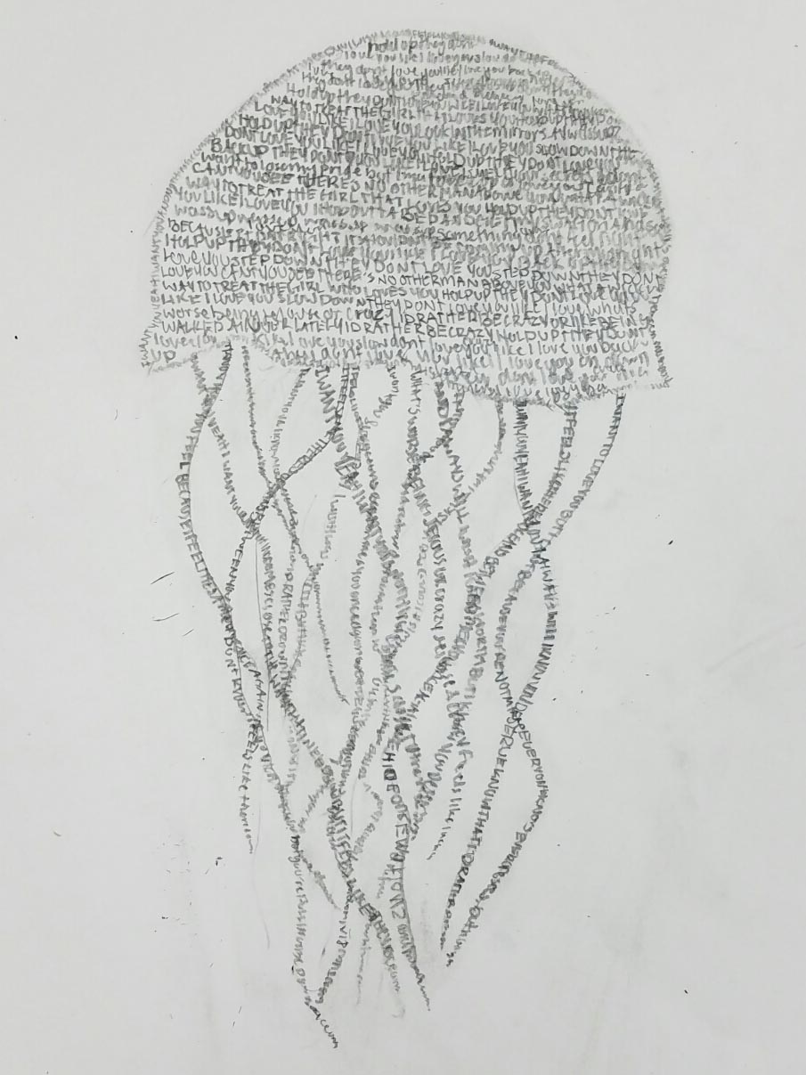 Jerdee's Art Classes: Drawing A | Text Drawings