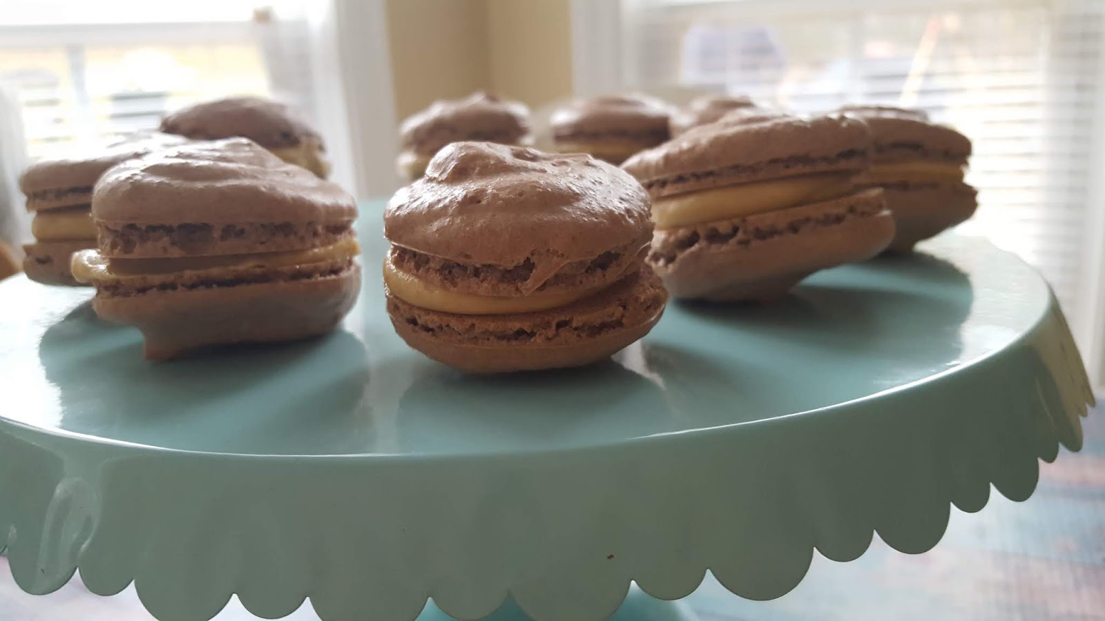 Chocolate Peanut Butter Macarons
