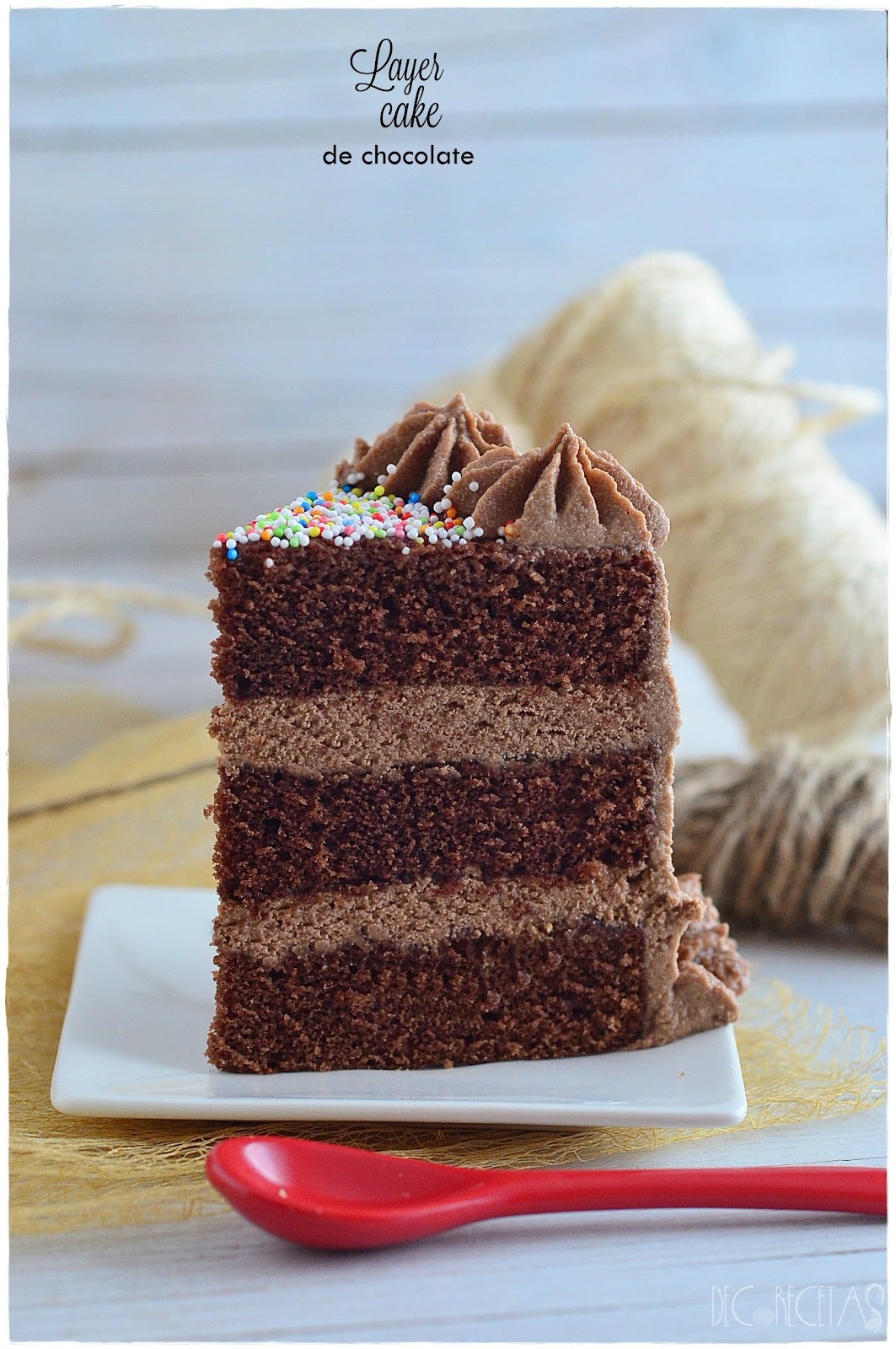 Layer cake de chocolate | DECORECETAS