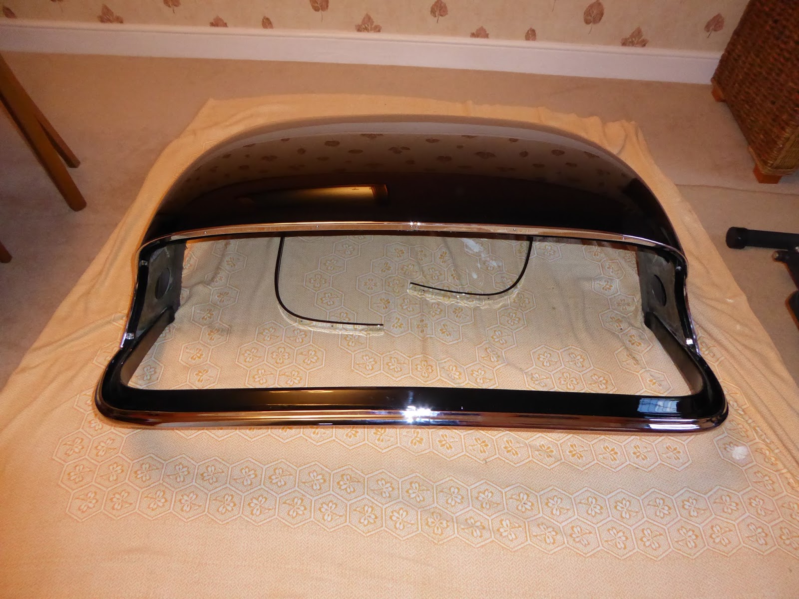 restoremy190SL: Hard top restoration 2 - painted