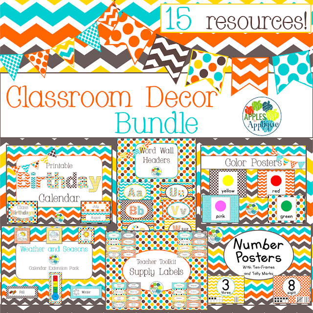 Apples To Applique Easy Classroom Setup With Fun Classroom Decor Bundles