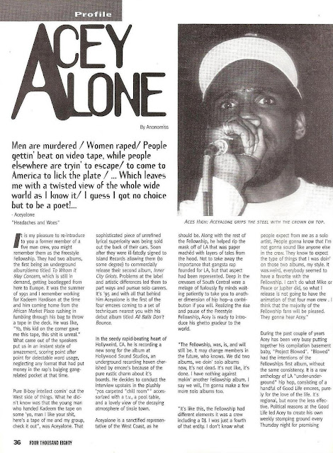 HipHop-TheGoldenEra: Profile - 4080 Magazine : Aceyalone