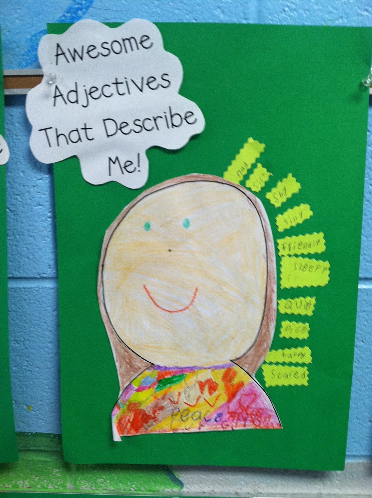 Life in First Grade: Awesome Adjectives and Anchor Charts