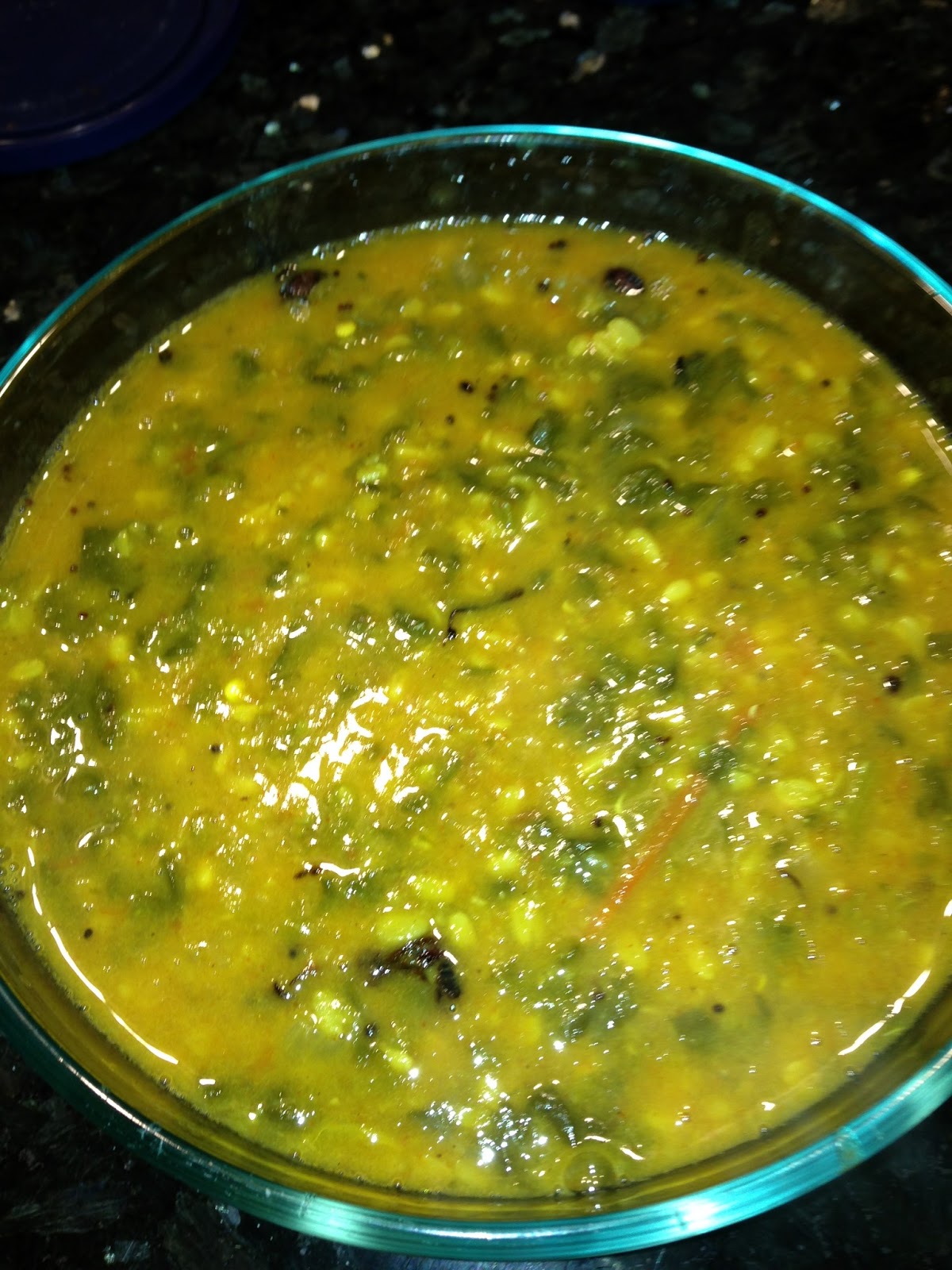 Keerai Dhal Curry (Spinach Dhal Curry)