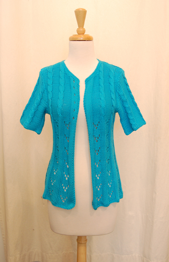 Jennifer Knits Los Angeles: Trendsetter Short Sleeve Handknit Cardigan ...