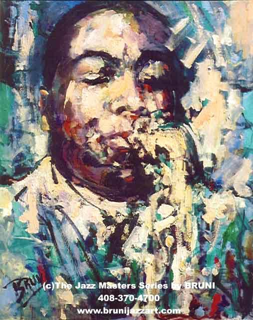 Mini Jazz World: Paintings: Charlie Parker "King Bird" (~BRUNI Sablan)