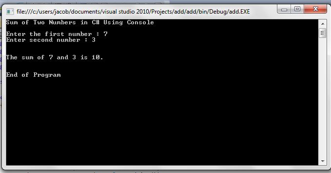 Free Programming Source Codes And Computer Programming Tutorials Sum Of Two Numbers In C Using
