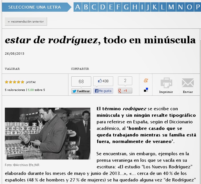 Vademécum: Cómo es estar de rodríguez