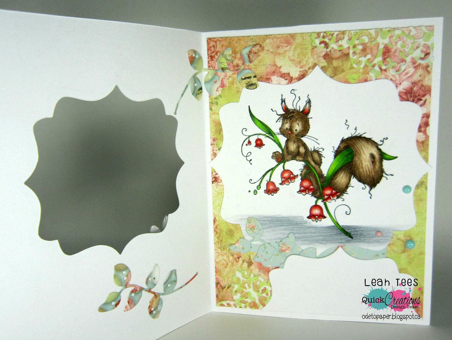 Ode To Paper: Fluffy on the Lily with Whimsy/Wee Stamps and Quick Creations
