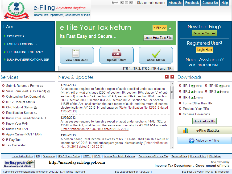 How to file online Indian Income Tax