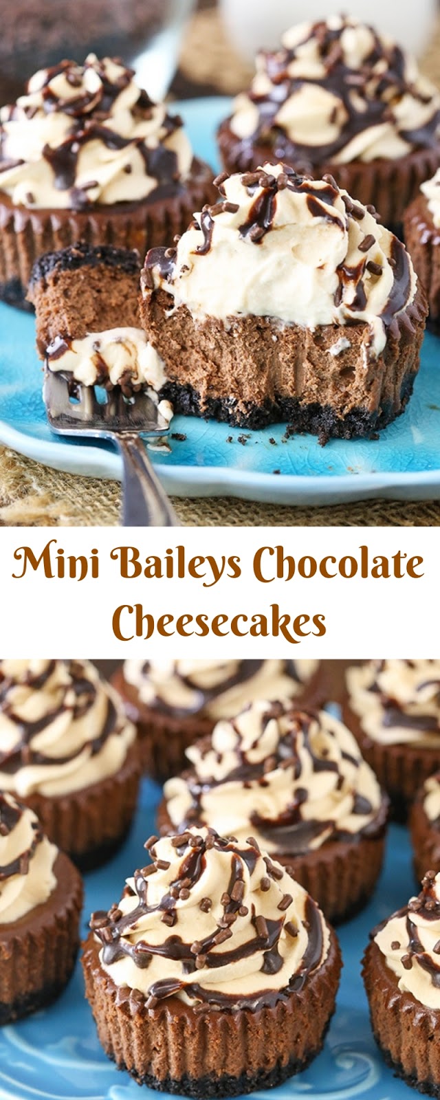 Mini Baileys Chocolate Cheesecakes | Salty Sweet Recipes