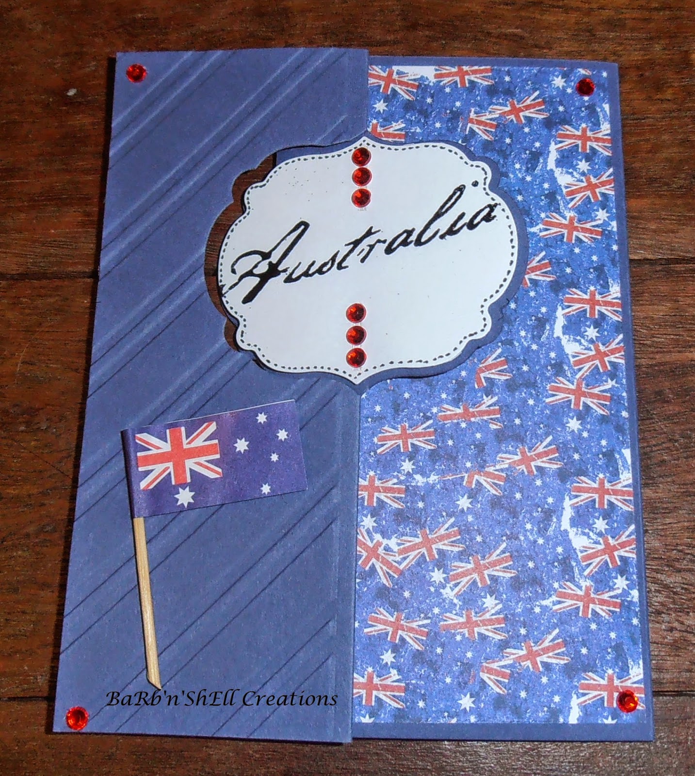 BaRb'n'ShEll Creations: Australian Cards - Stampin' Up Thinlits Label Cards