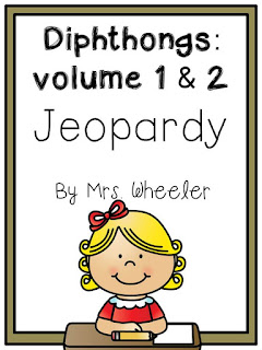 Mrs. Wheeler's First Grade Tidbits: Phonics Jeopardy--UPDATE!