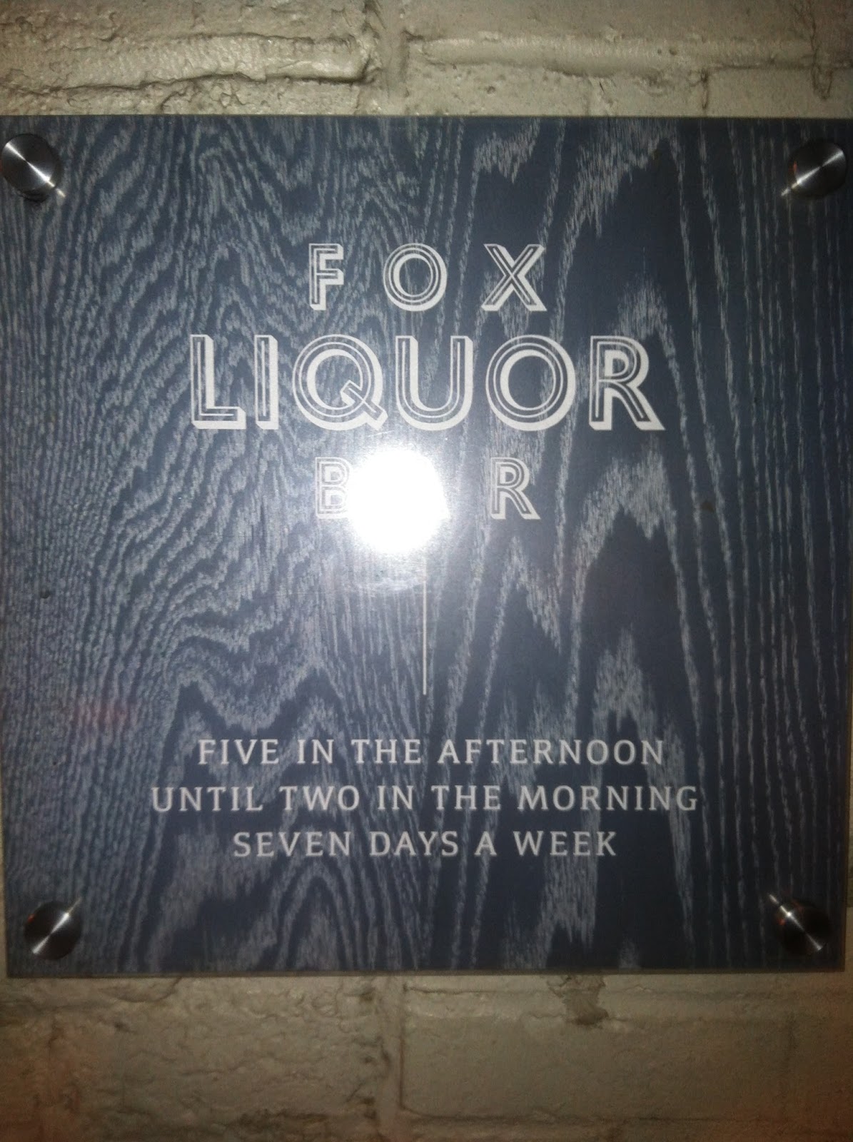 BEHIND THE E-LINE: DOWNTOWN RALEIGH'S "IT" SPOT: FOX LIQUOR BAR