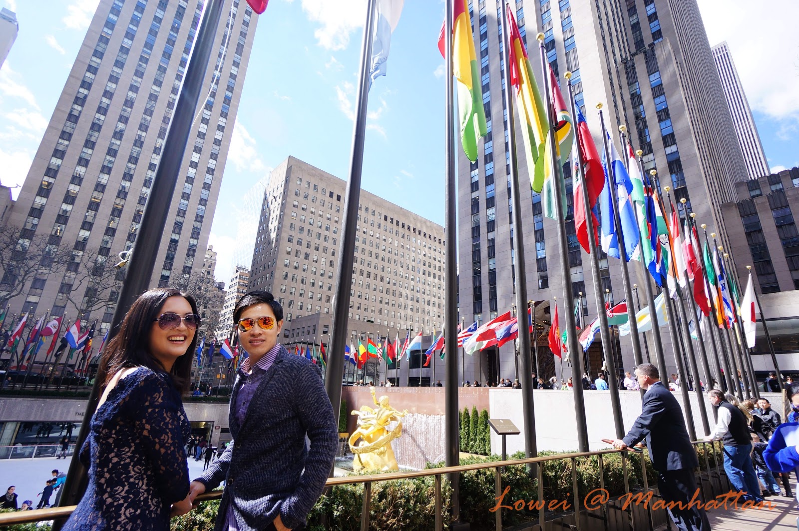 ♛Lowei 曼哈頓自助婚紗誌♛ 簡單的幸福日常婚紗照+花絮at 紐約中央車站/洛克斐勒大樓登頂/中央公園噴泉/中央公園弓橋/聖派翠克大教堂 ...