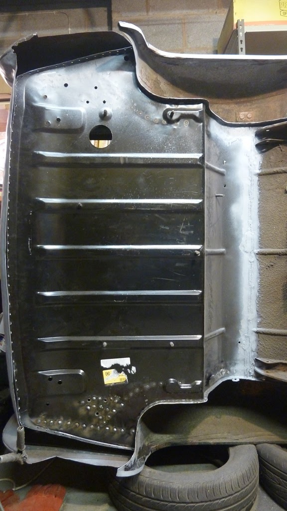 MG Midget 1965 MKII Restoration Project: Boot Floor In!
