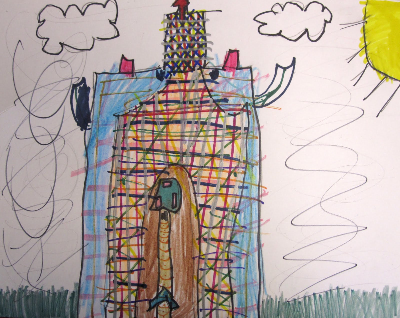 Art is Basic-- Art Teacher Blog: Architecture -- 2nd grade