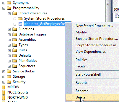 Microsoft Business Intelligence (Data Tools)|SQL - Delete or Drop ...