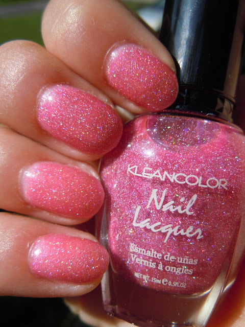 On Wednesdays We Wear Pink: Kleancolor Holo Pink - Aly Loves Lacquer