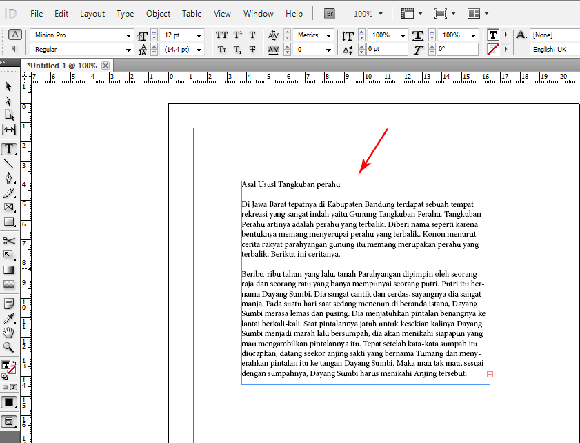 MEMBUAT KOLOM PADA TEKS DI INDESIGN ~ Desain Grafis