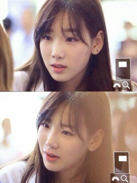 Taeyeon cries to a fan at the airport?