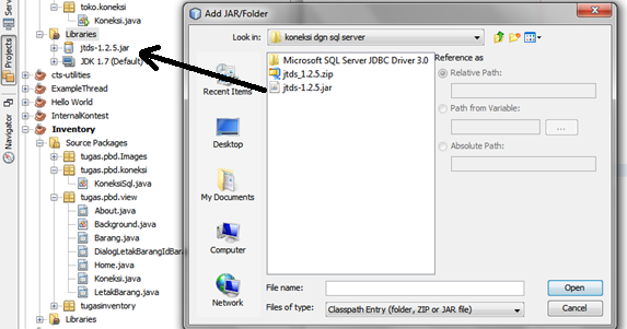 Belajar Java: Koneksi Java dengan Ms.Sql Server