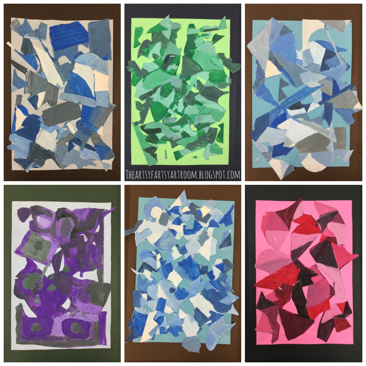 The Artsy Fartsy Art Room: Abstract Paintings with 4th Grade