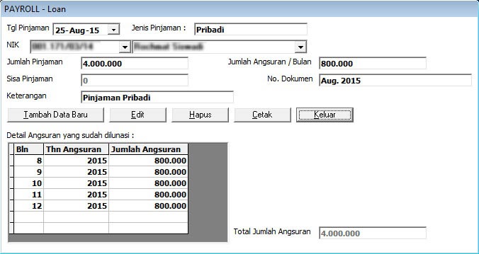 Pengendalian BIAYA & DISIPLIN karyawan: Program Aplikasi PAYROLL dan ...